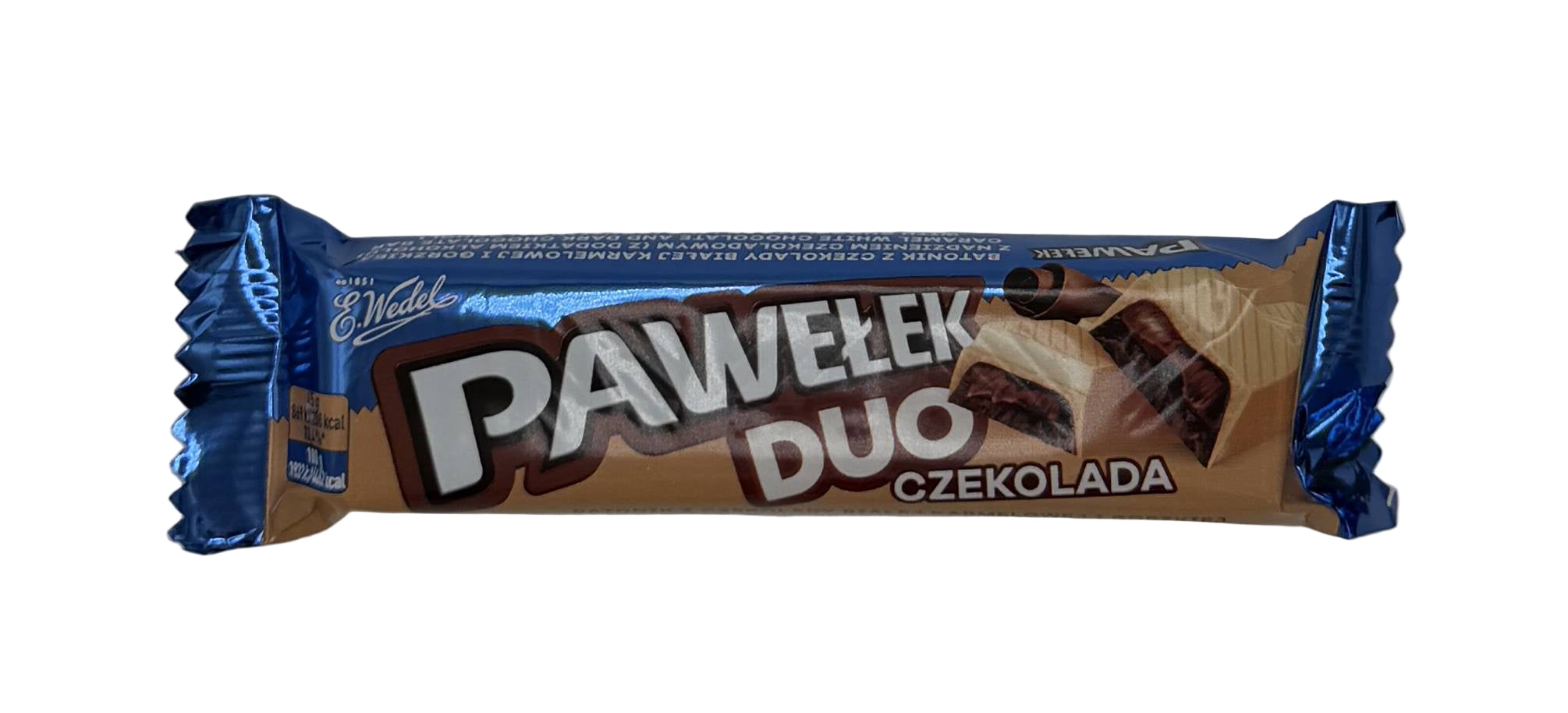 Pawełek Duo Czekolada (Polish Chocolate Bar with Creamy Filling ...